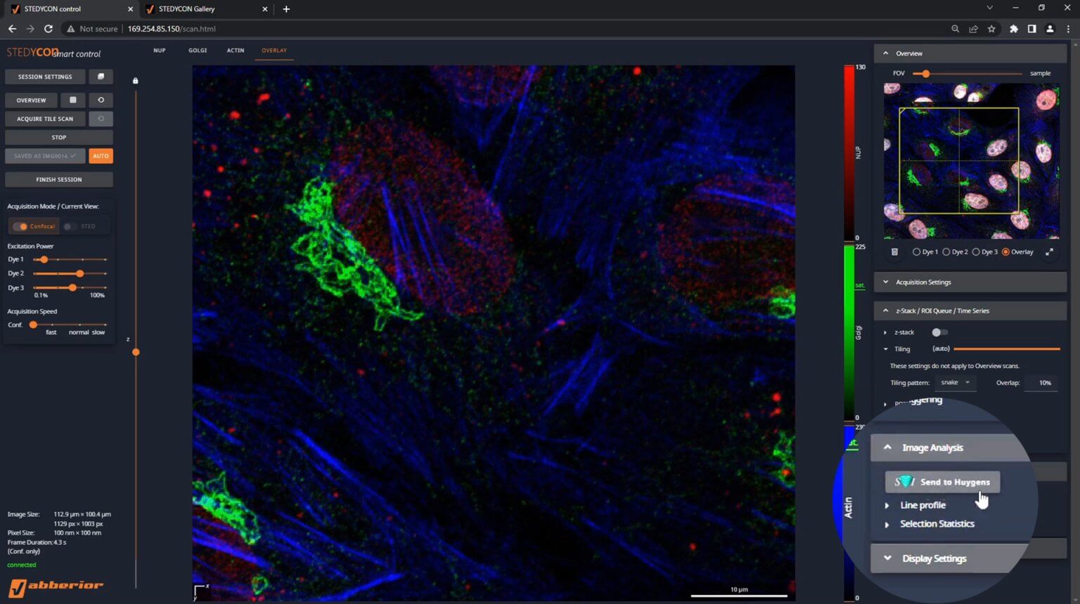 STEDYCON smart control software @abberior.rocks