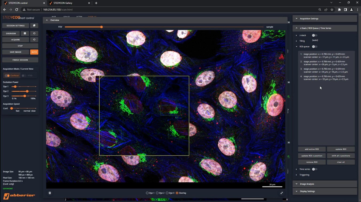 STEDYCON smart control software @abberior.rocks